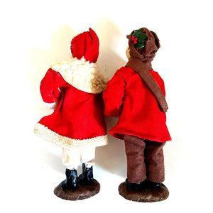 Unbranded | Holiday | Set Of 2 Paper Mache Christmas Carolers Boy Girl ...